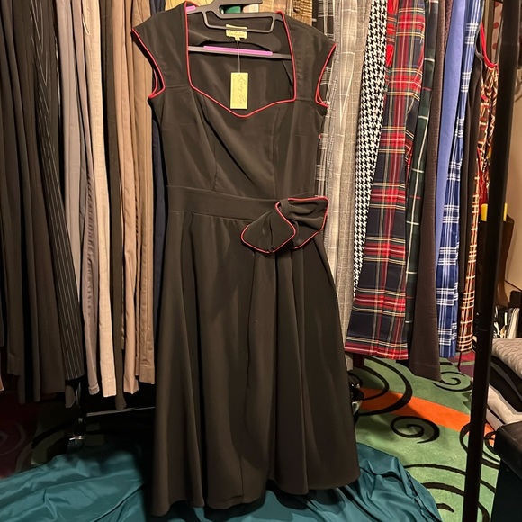 Lindy Bop | Dresses | Lindy Bop Black And Red Pin Up Style Dress | Poshmark
